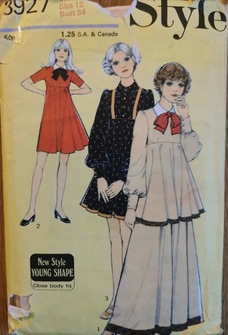 Style 3927 | Vintage Sewing Patterns | Fandom