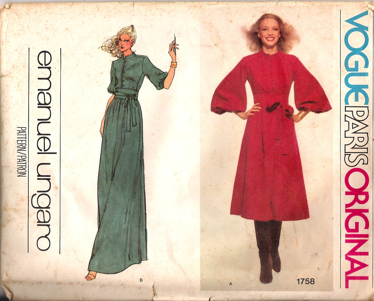 Vogue 1758 A | Vintage Sewing Patterns | Fandom