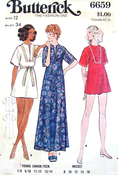 Butterick 6659 B | Vintage Sewing Patterns | Fandom