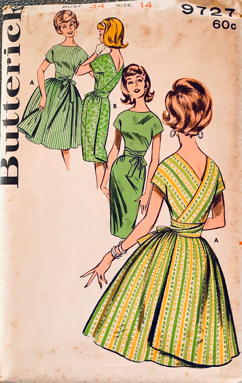 Butterick 9727 | Vintage Sewing Patterns | Fandom