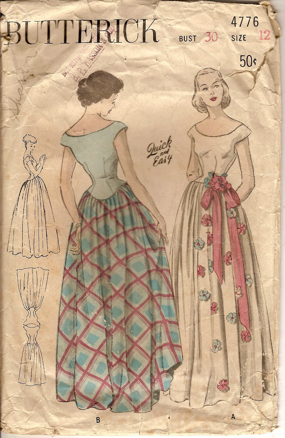 Butterick 4776 | Vintage Sewing Patterns | Fandom
