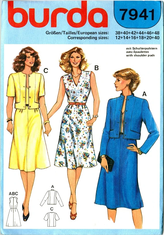 Burda 7941 | Vintage Sewing Patterns | Fandom