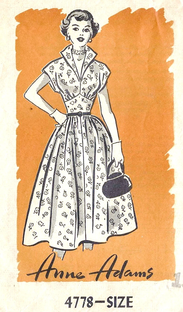 Anne Adams 4778 A | Vintage Sewing Patterns | Fandom