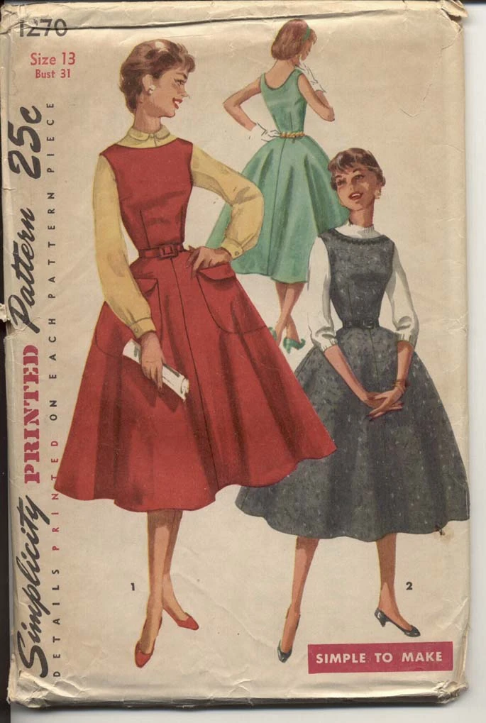 Simplicity 1270 A | Vintage Sewing Patterns | Fandom