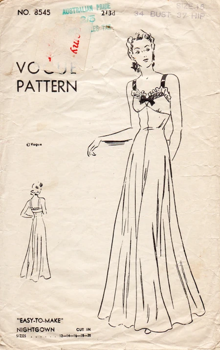 Vogue 8545 A | Vintage Sewing Patterns | Fandom