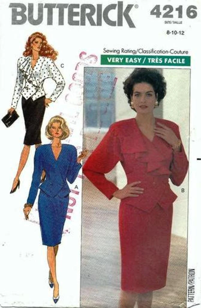 Butterick 4216 A | Vintage Sewing Patterns | Fandom