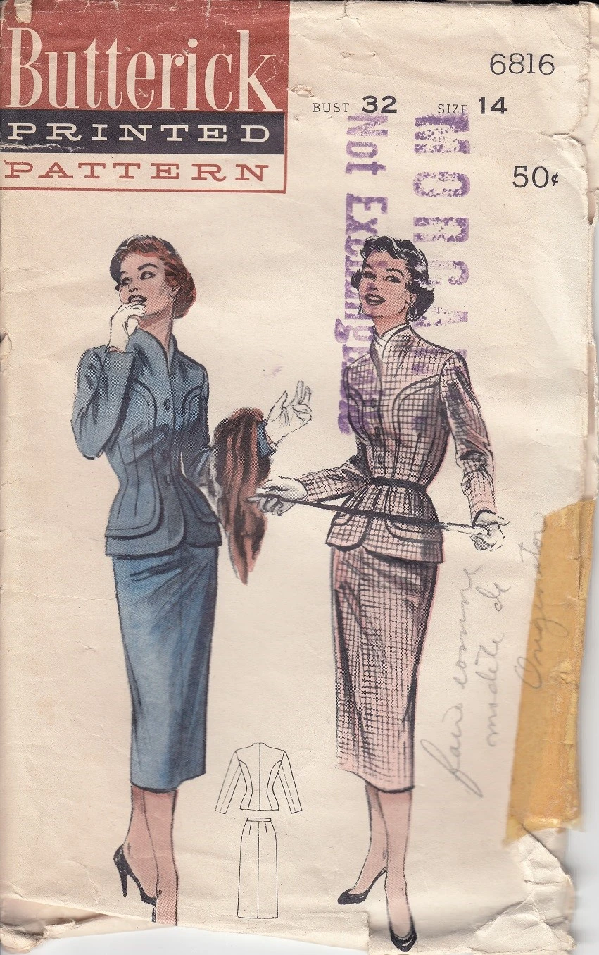 Butterick 6816 B | Vintage Sewing Patterns | Fandom