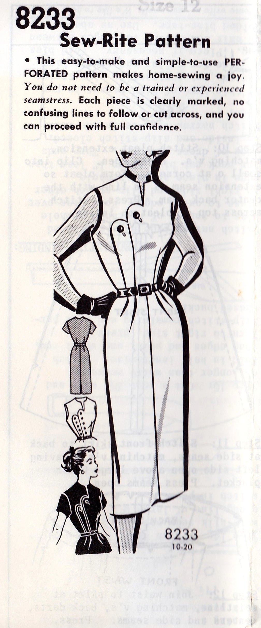 Sew-Rite 8233 | Vintage Sewing Patterns | Fandom