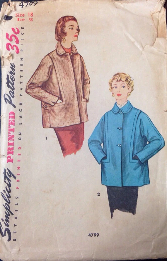 Simplicity 4799 B | Vintage Sewing Patterns | Fandom