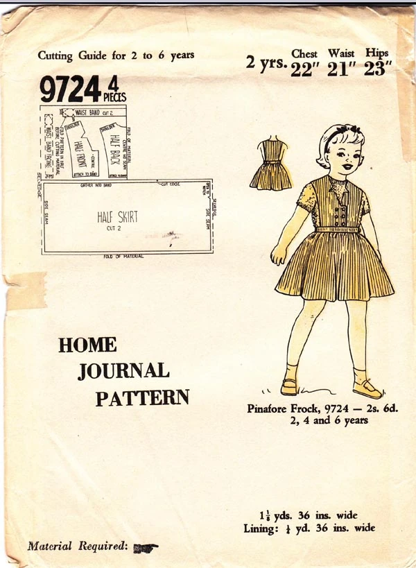 Australian Home Journal 9724 | Vintage Sewing Patterns | Fandom