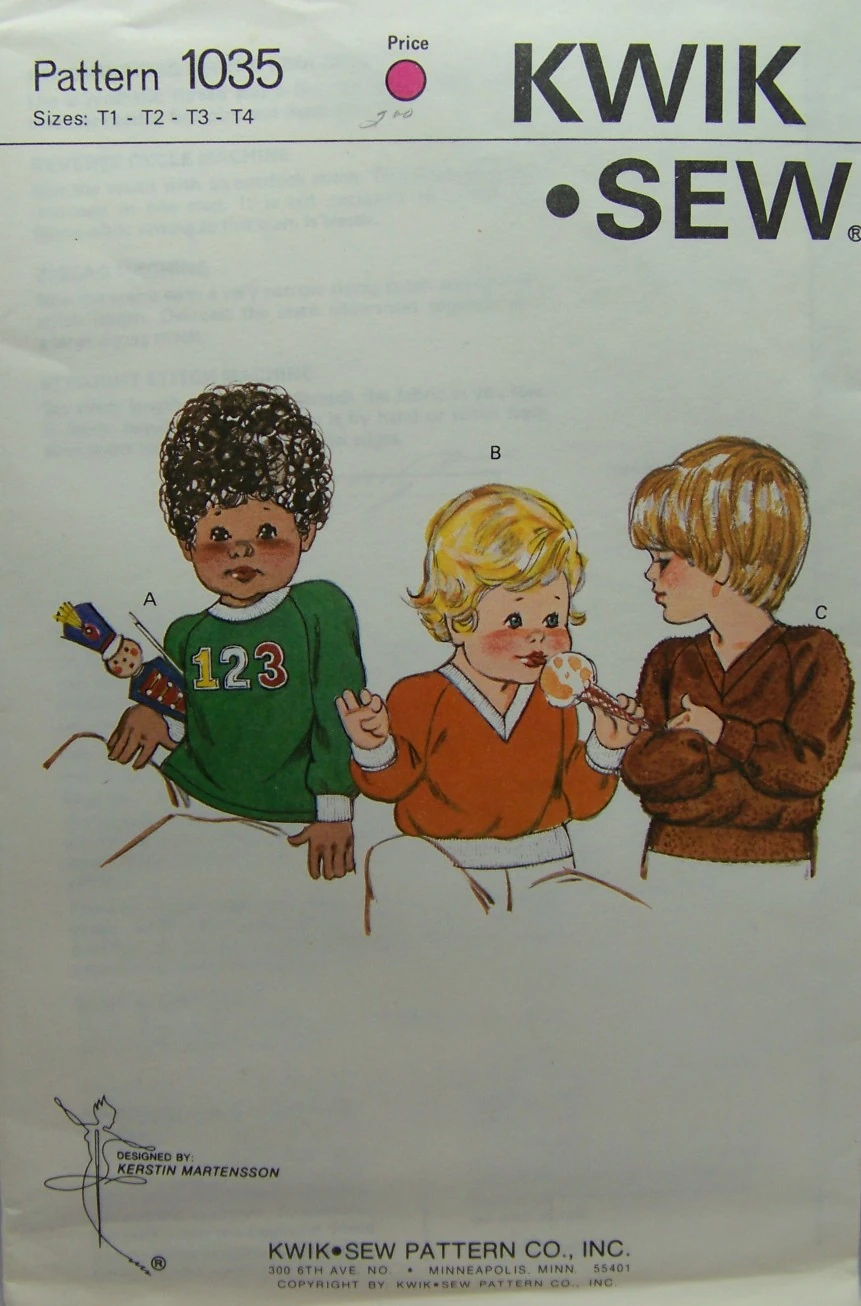 Kwik Sew 1035 | Vintage Sewing Patterns | Fandom