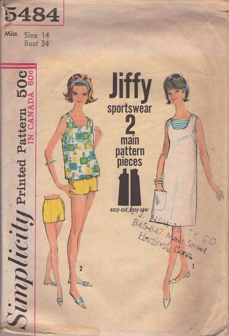 Simplicity 5484 | Vintage Sewing Patterns | Fandom