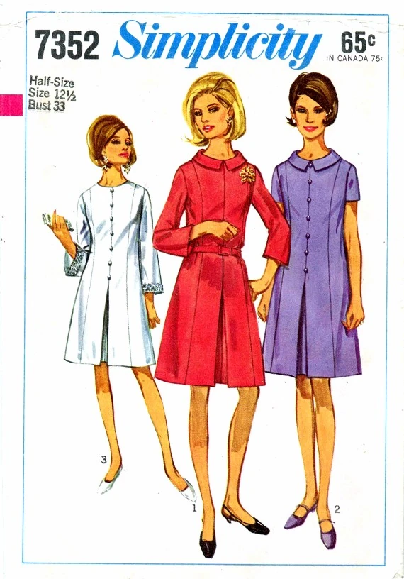 Simplicity 7352 A | Vintage Sewing Patterns | Fandom