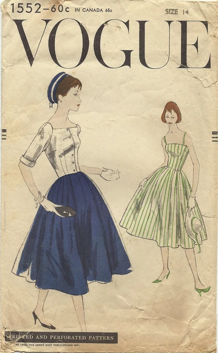 Vogue 1552 B | Vintage Sewing Patterns | Fandom