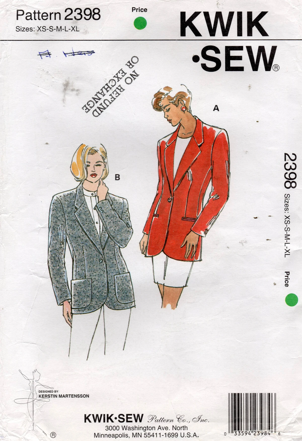 Kwik Sew 2398 | Vintage Sewing Patterns | Fandom