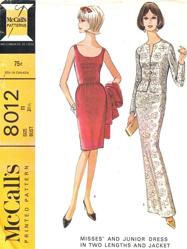 McCall's 8012 | Vintage Sewing Patterns | Fandom