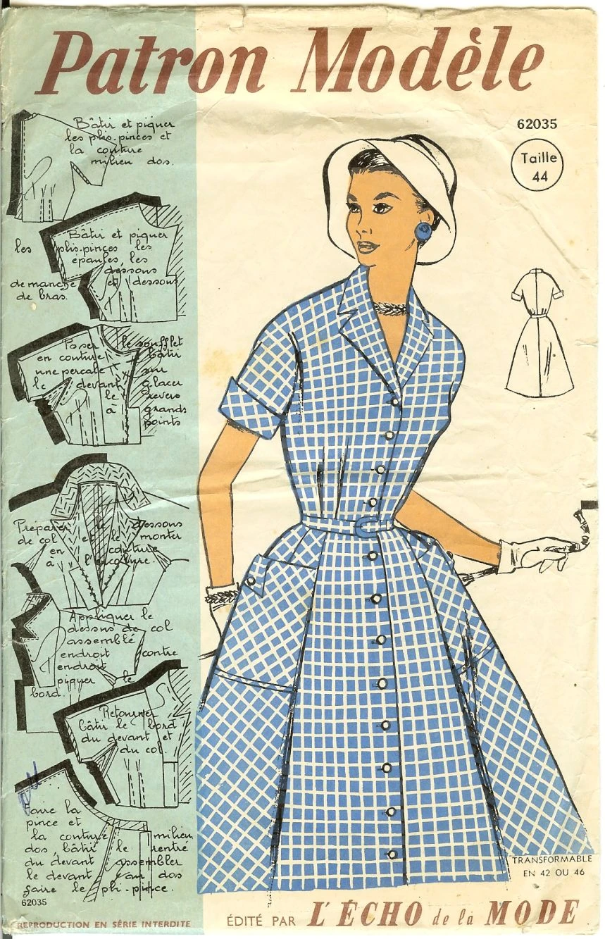 Patron-Modèle 62035 | Vintage Sewing Patterns | Fandom