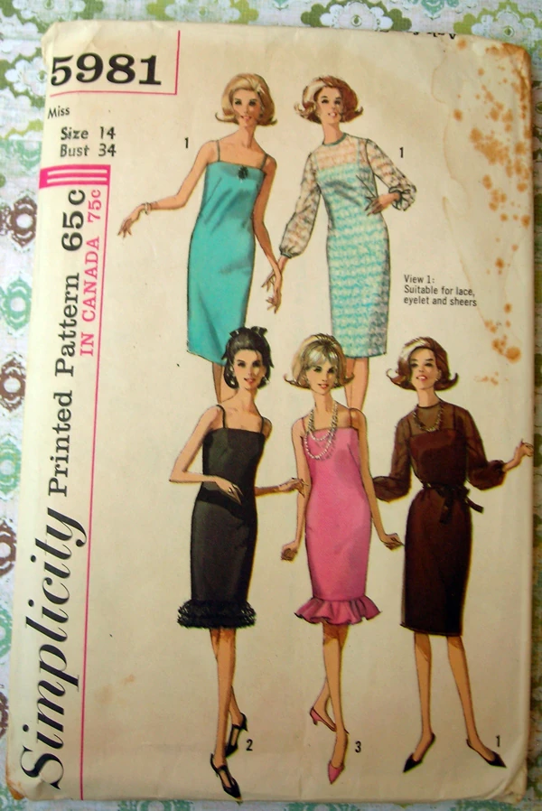 Simplicity 5981 | Vintage Sewing Patterns | Fandom