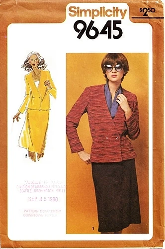 Simplicity 9645 A | Vintage Sewing Patterns | Fandom