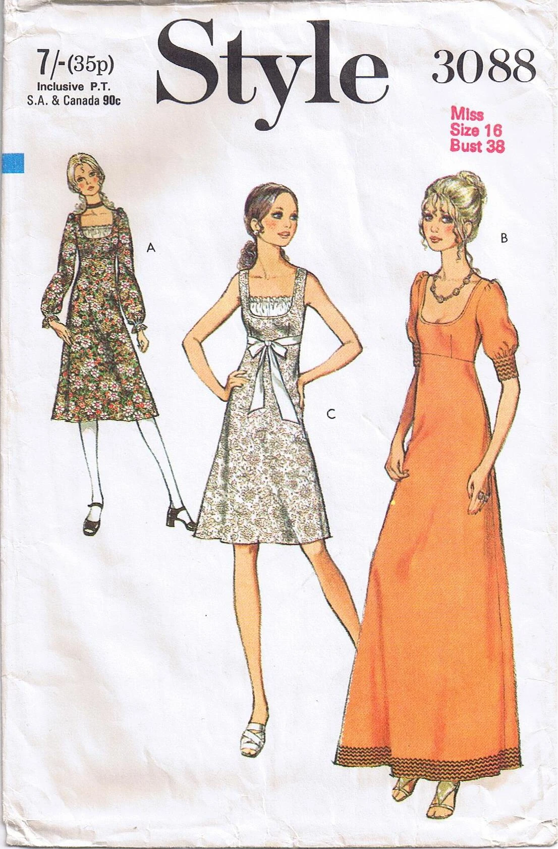 Style 3088 | Vintage Sewing Patterns | Fandom