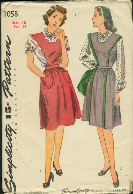 Simplicity 1058 | Vintage Sewing Patterns | Fandom