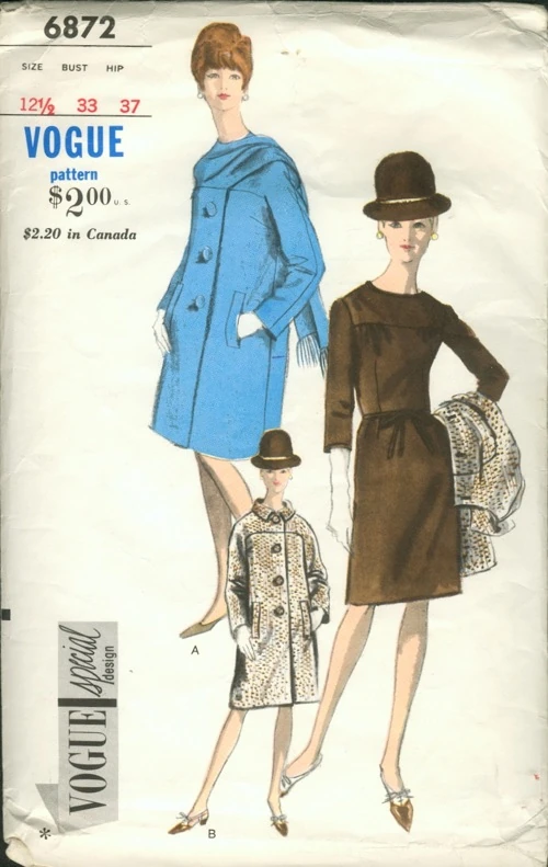 Vogue 6872 | Vintage Sewing Patterns | Fandom