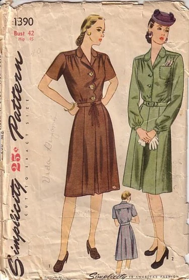 Simplicity 1390 A | Vintage Sewing Patterns | Fandom