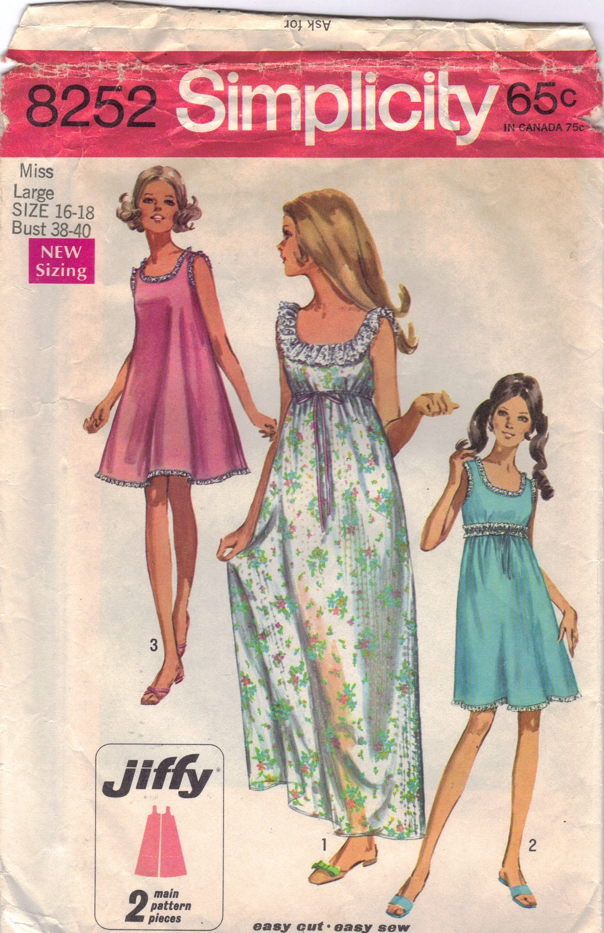 Simplicity 8252 A | Vintage Sewing Patterns | Fandom