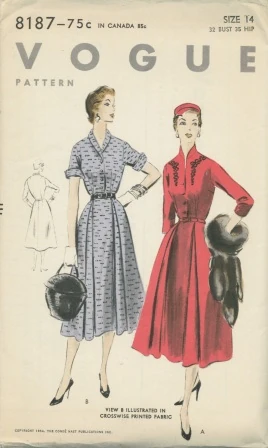 Vogue 8187 | Vintage Sewing Patterns | Fandom