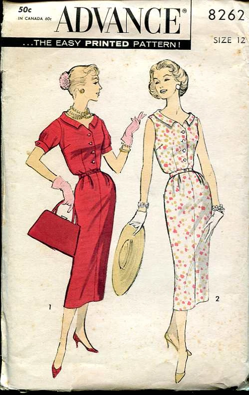 Advance 8262 | Vintage Sewing Patterns | Fandom