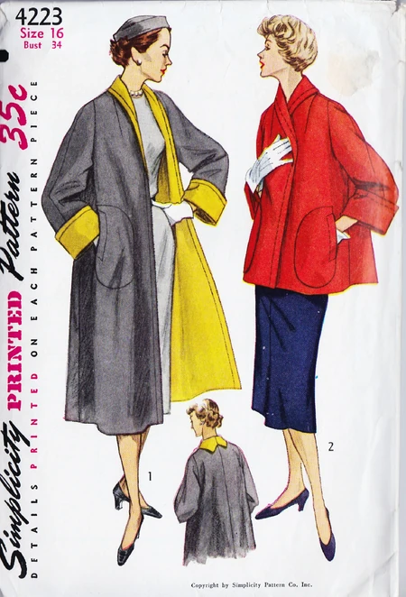 Simplicity 4223 A | Vintage Sewing Patterns | Fandom