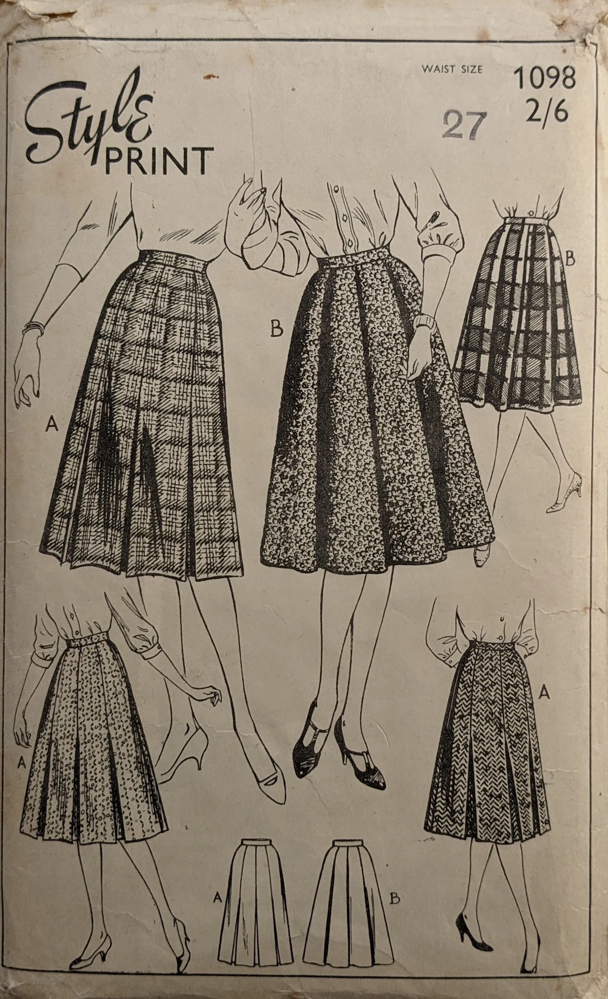 Style 1098 B | Vintage Sewing Patterns | Fandom