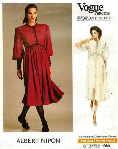 Vogue 1984 B | Vintage Sewing Patterns | Fandom