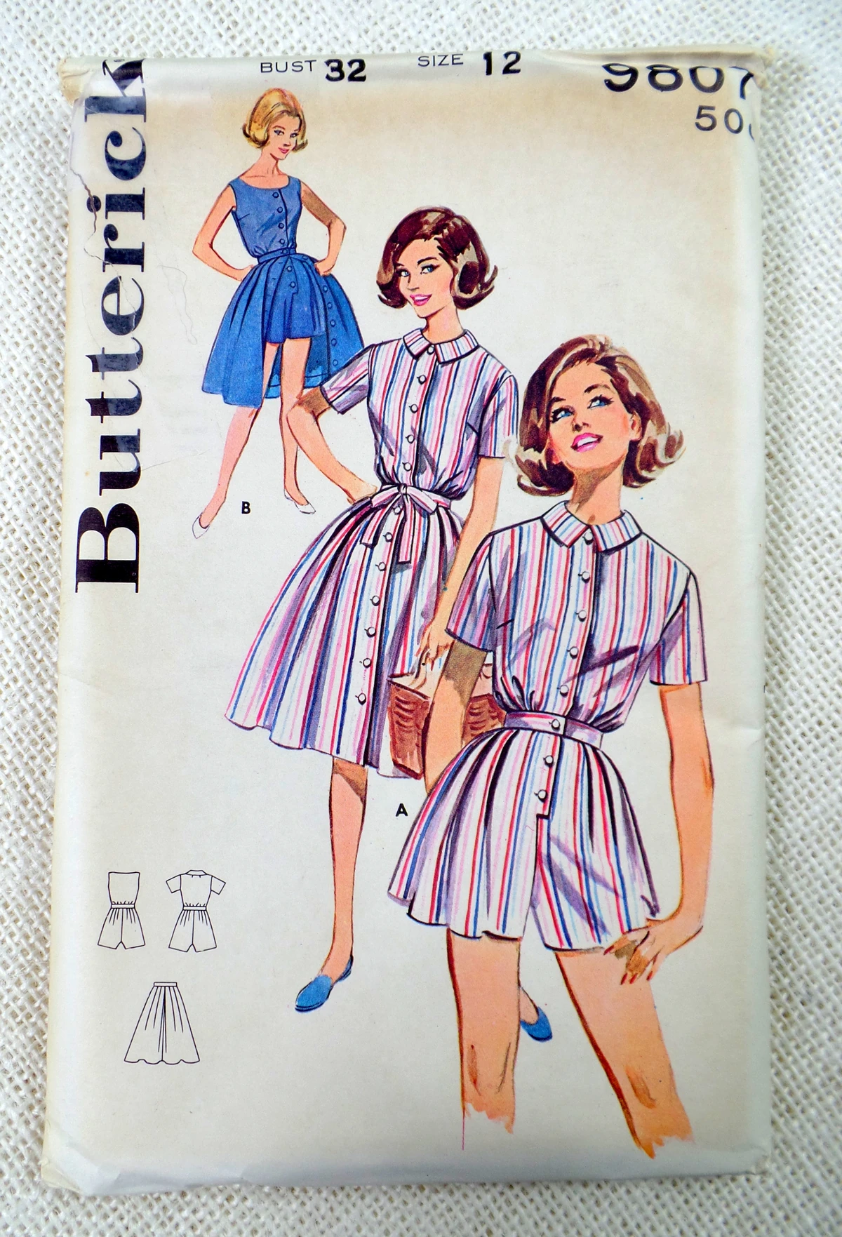 Butterick 9807 | Vintage Sewing Patterns | Fandom