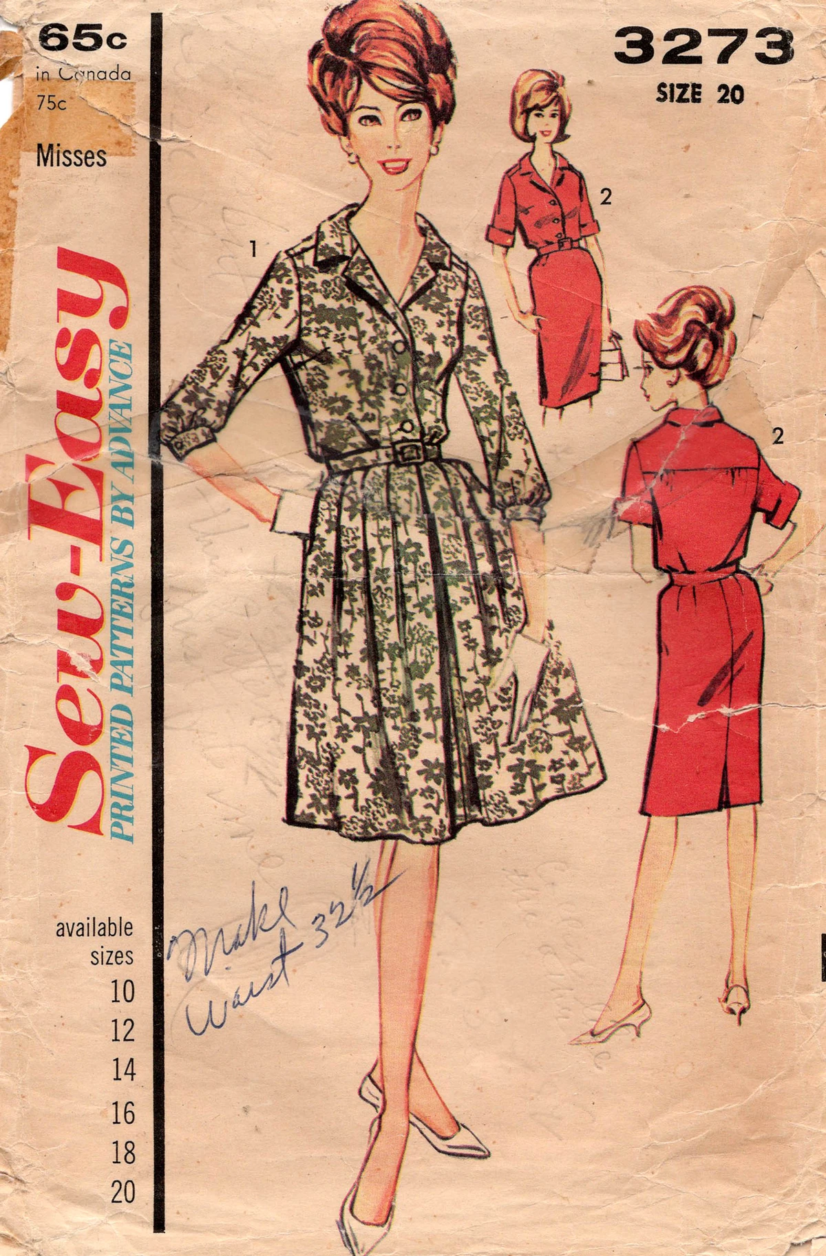 Advance 3273 | Vintage Sewing Patterns | Fandom