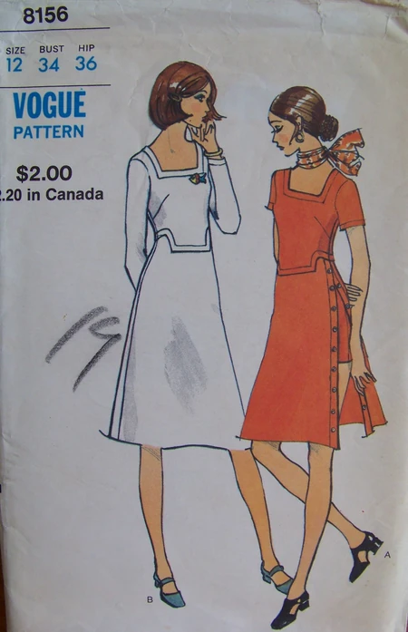 Vogue 8156 | Vintage Sewing Patterns | Fandom
