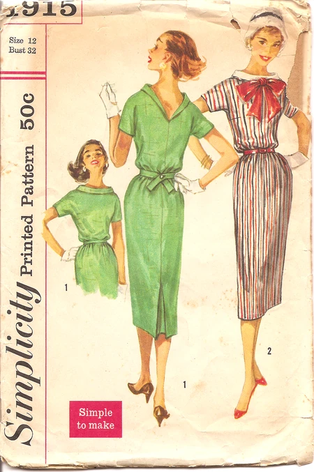 Simplicity 1915 | Vintage Sewing Patterns | Fandom