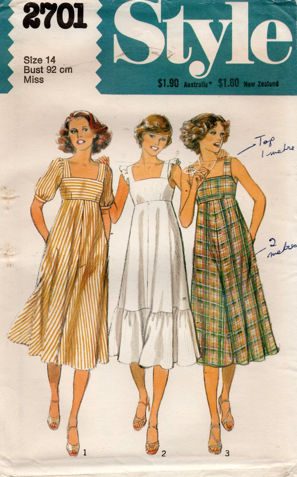 Style 2701 A | Vintage Sewing Patterns | Fandom