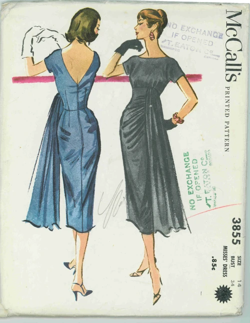 McCall's 3855 A | Vintage Sewing Patterns | Fandom