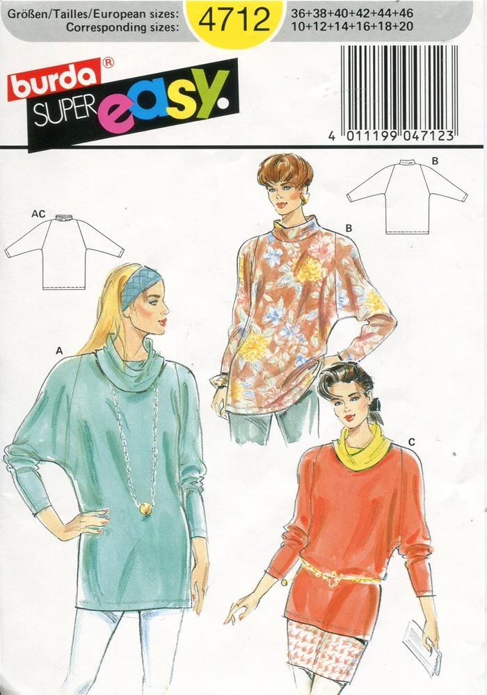 Burda 4712 | Vintage Sewing Patterns | Fandom
