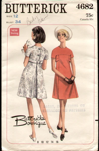 Butterick 4682 | Vintage Sewing Patterns | Fandom