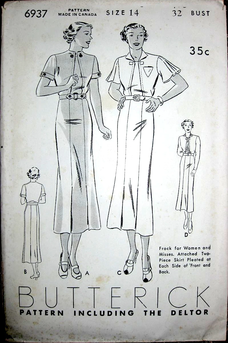 Butterick 6937 | Vintage Sewing Patterns | Fandom