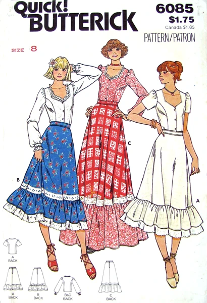 Butterick 6085 A | Vintage Sewing Patterns | Fandom