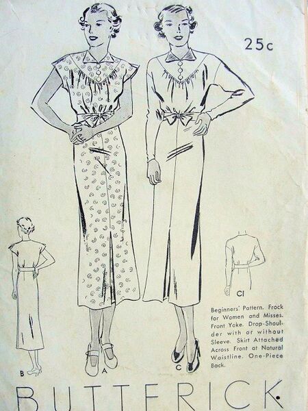 Butterick 6842 A | Vintage Sewing Patterns | Fandom