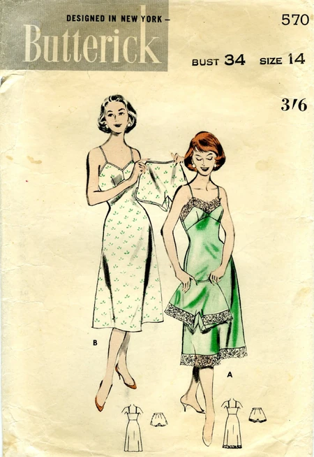 Butterick 570 | Vintage Sewing Patterns | Fandom