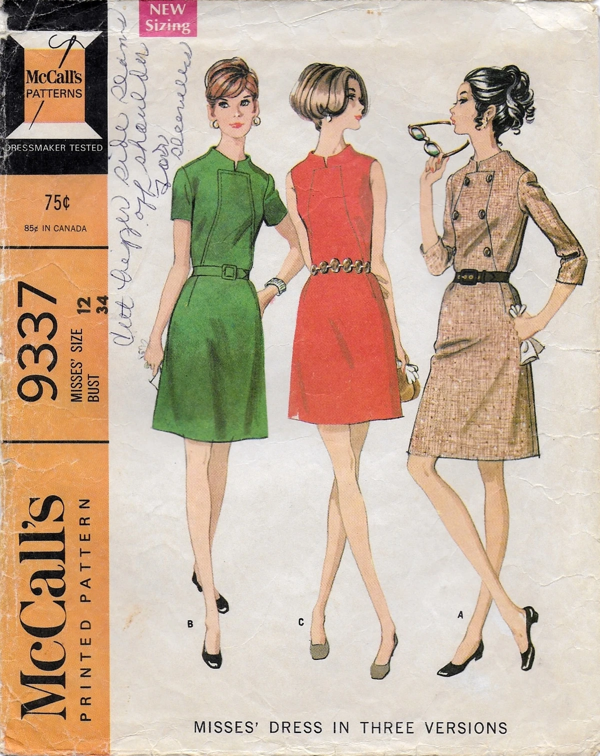 McCall's 9337 A | Vintage Sewing Patterns | Fandom