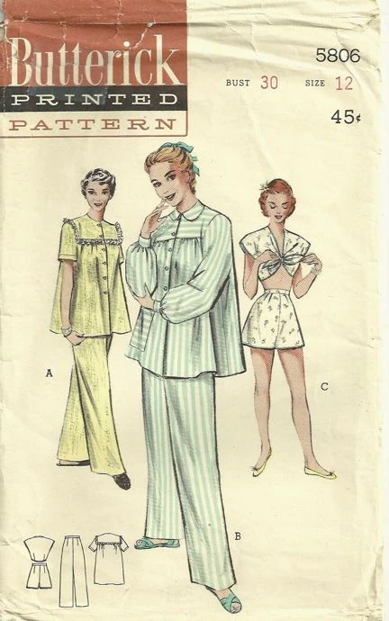 Butterick 5806 A | Vintage Sewing Patterns | Fandom