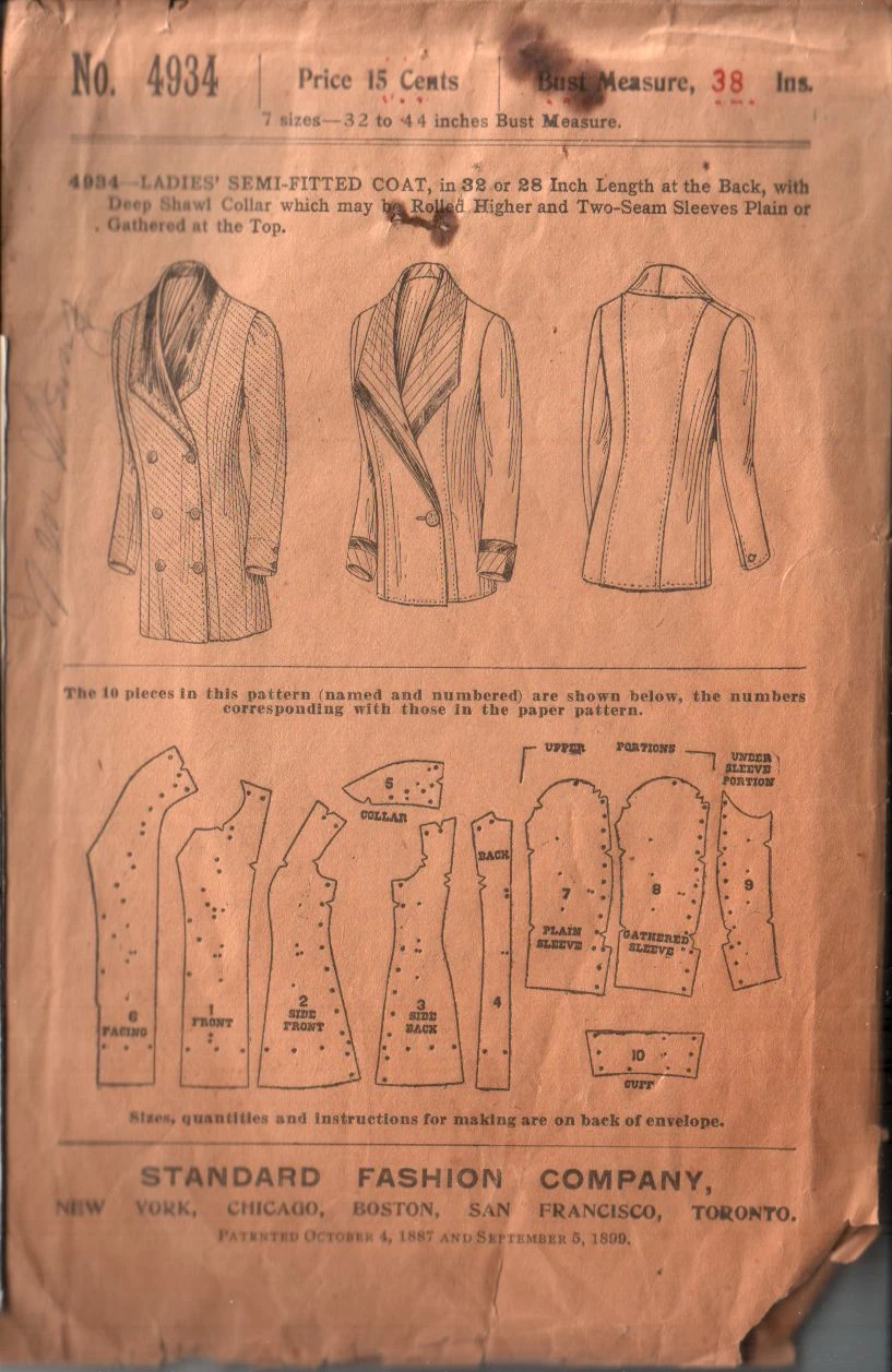 Standard Fashion 4934 | Vintage Sewing Patterns | Fandom
