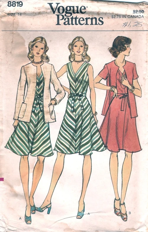 Vogue 8819 A | Vintage Sewing Patterns | Fandom