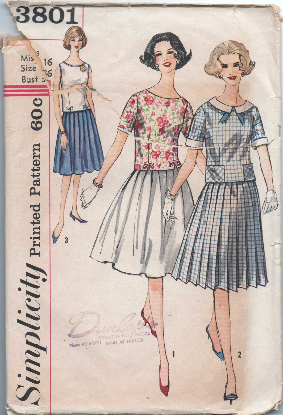 Simplicity 3801 | Vintage Sewing Patterns | Fandom